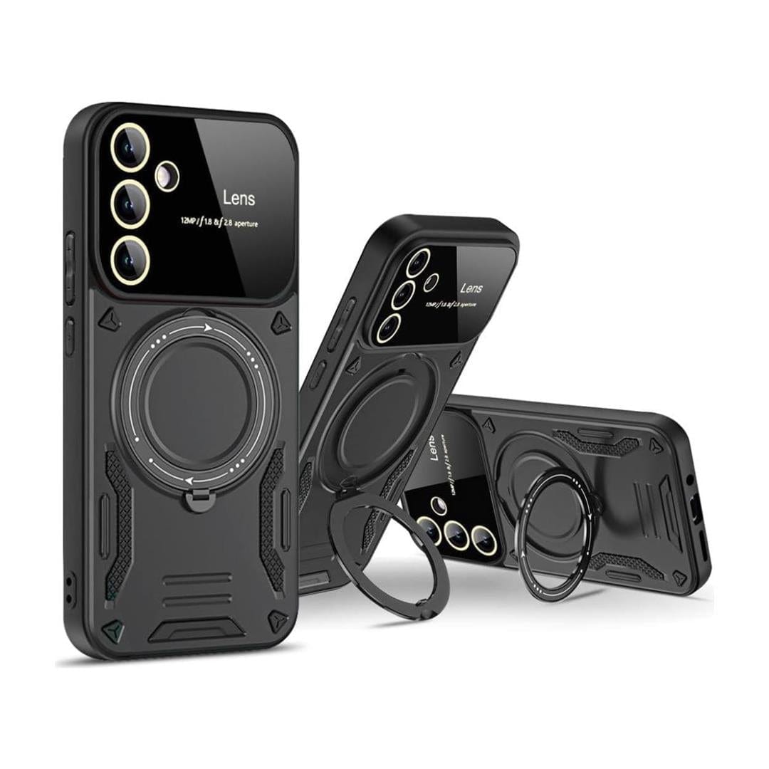 Tuff-Luv Rugged Case with Stand for Samsung Galaxy A15 5G Black MF2807 – FirstShop