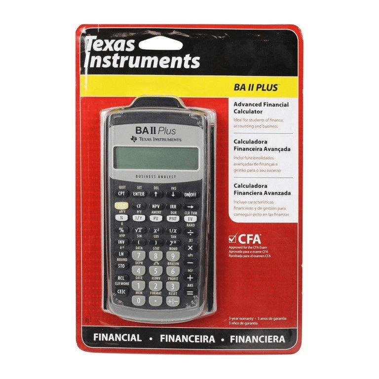 Texas Instruments Ba Ii Plus Financial Calculator Tibaiiplus Firstshop