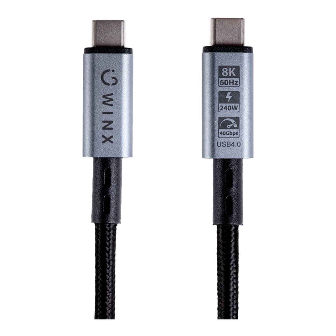 Winx 2m Link Pro 8K USB-C Charging Cable Black WX-CB108 – FirstShop