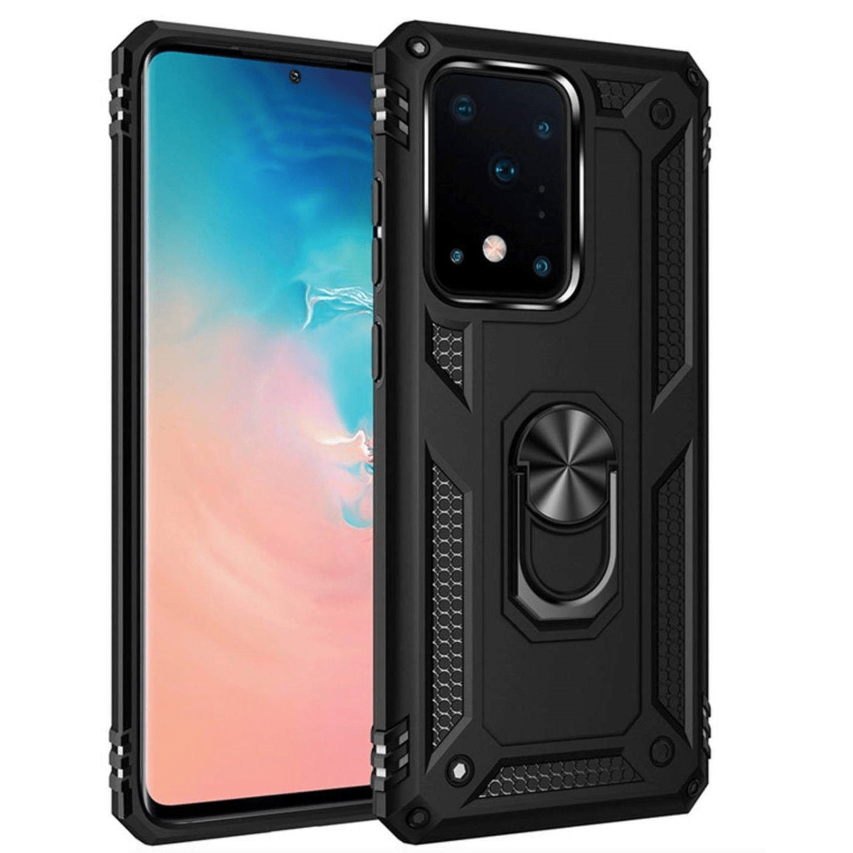 Tuff-Luv Rugged Case and Stand for Samsung Galaxy S21 Ultra - Black MF