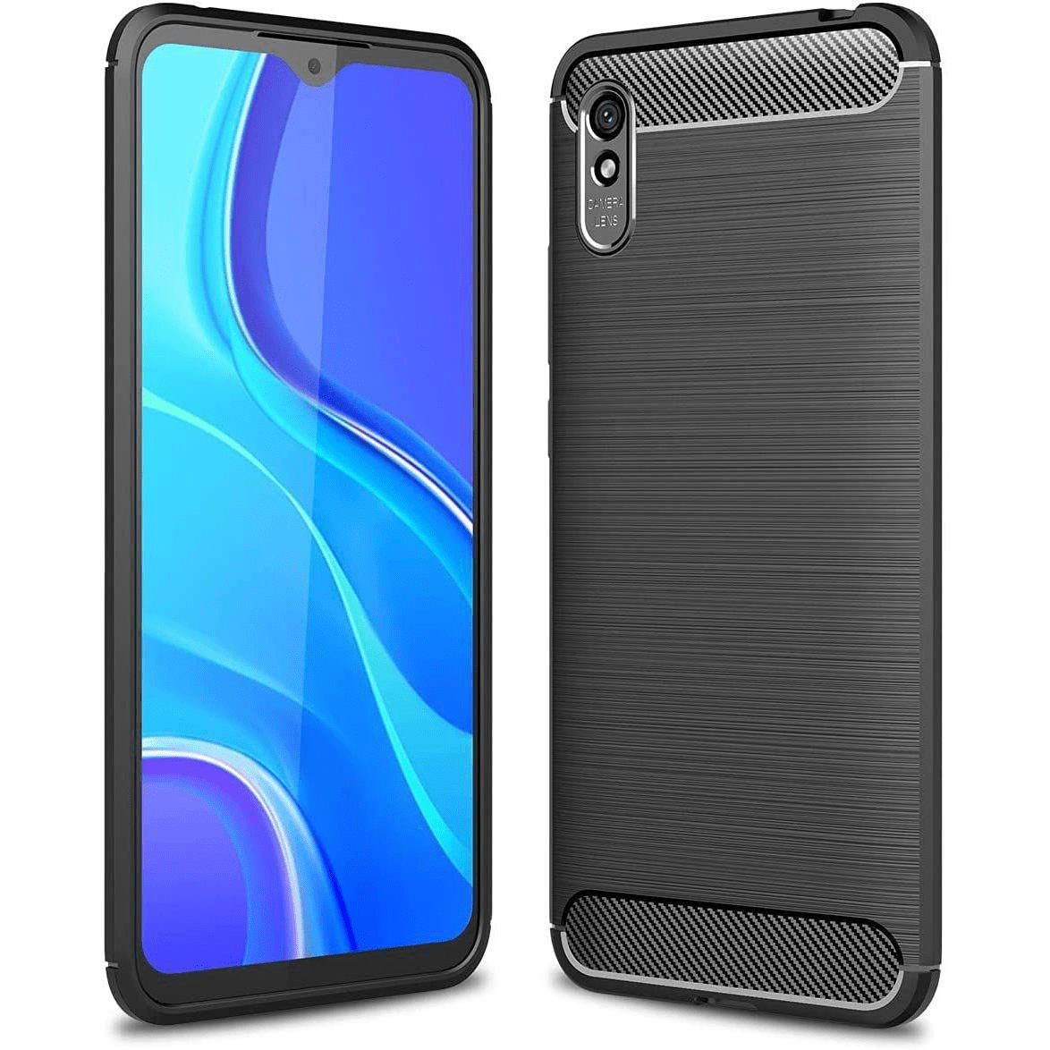 Tuff-Luv Carbon Fibre Style Case Xiaomi Redmi 9A - Black MF541 – FirstShop