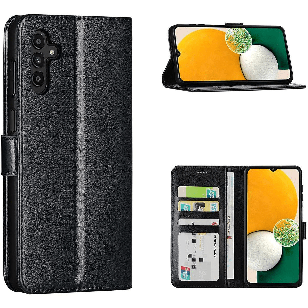 Tuff-Luv Essentials BookSytle Case for Samsung Galaxy A13 5G - Black M – FirstShop