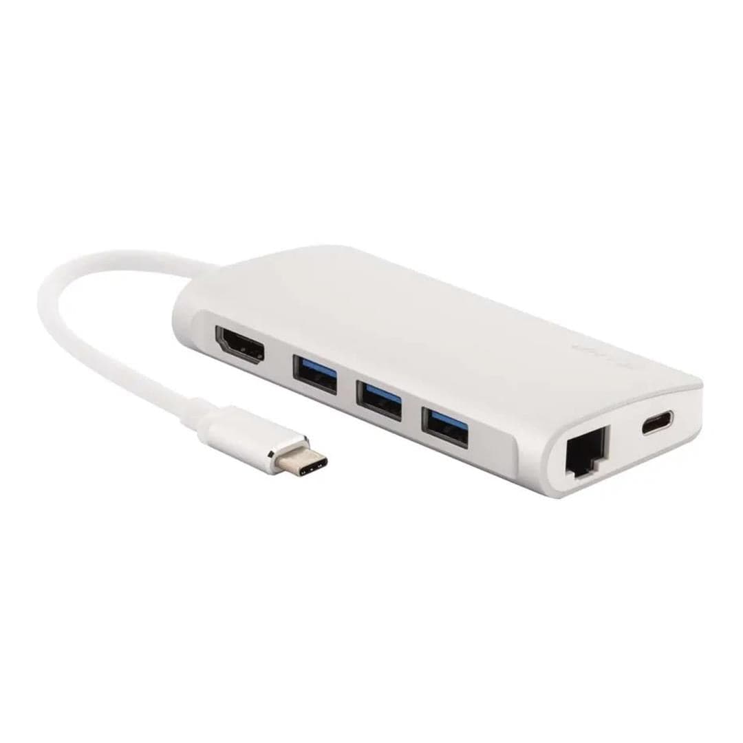 LMP Mini 8-in-1 Type-C Ethernet Hub Silver 14368 – FirstShop