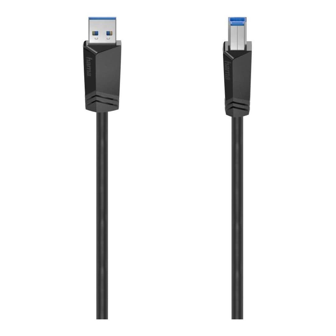 Hama Type-A to Type-B USB 3.0 Cable 1.5m Black 200625 – FirstShop