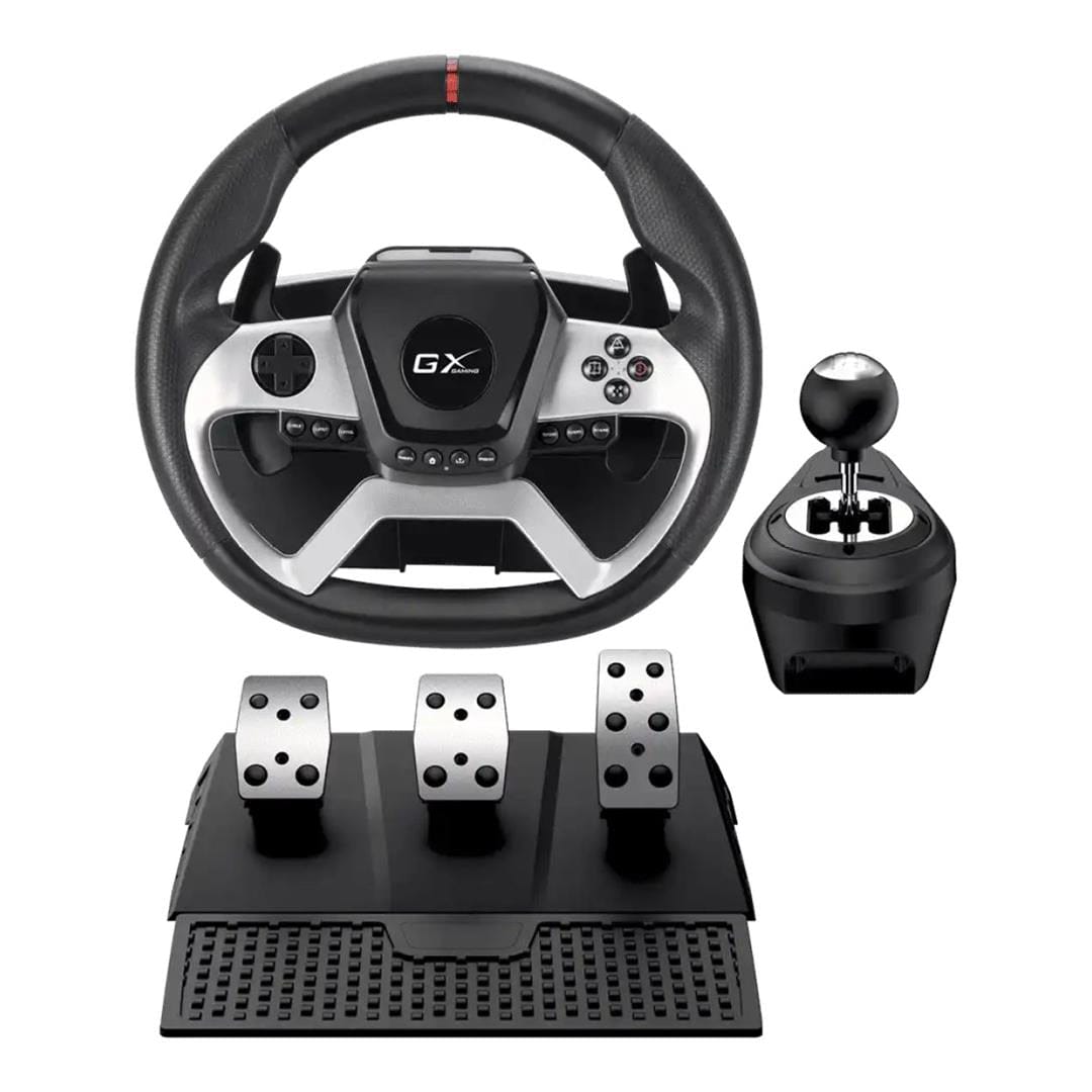 Genius SpeedMaster X5 Force Feedback Racing Wheel with Shifter 3162000 ...