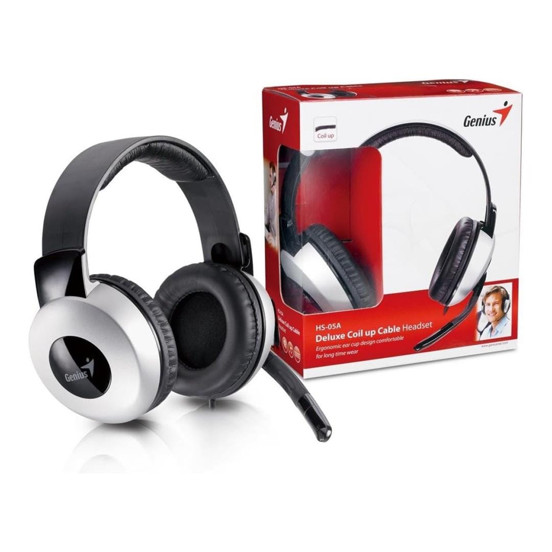 Genius HS-05A Wired Headset Silver 31710011100 – FirstShop