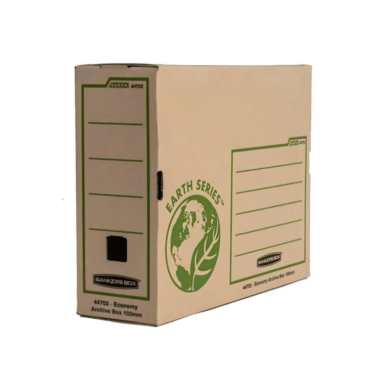 Fellowes Bankers Box 100mm Economy Archive Box Fast Fold and Easy Asse