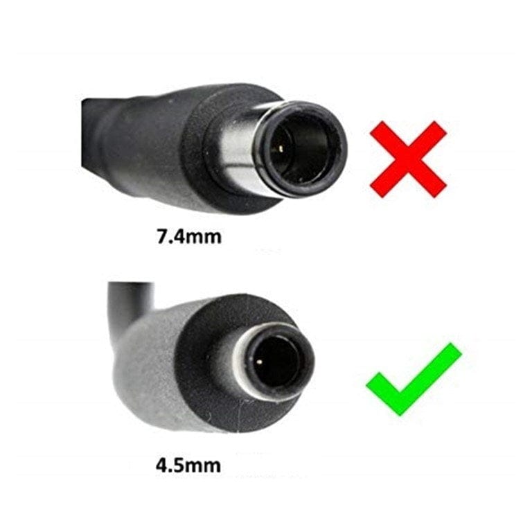 Dell 65W 4.5mm Barrel Notebook Charger with Power Cord 450-AECN – FirstShop