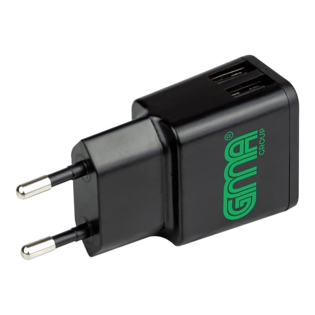 GMA Dual USB Charger 2.4A - Black 46956583 – FirstShop