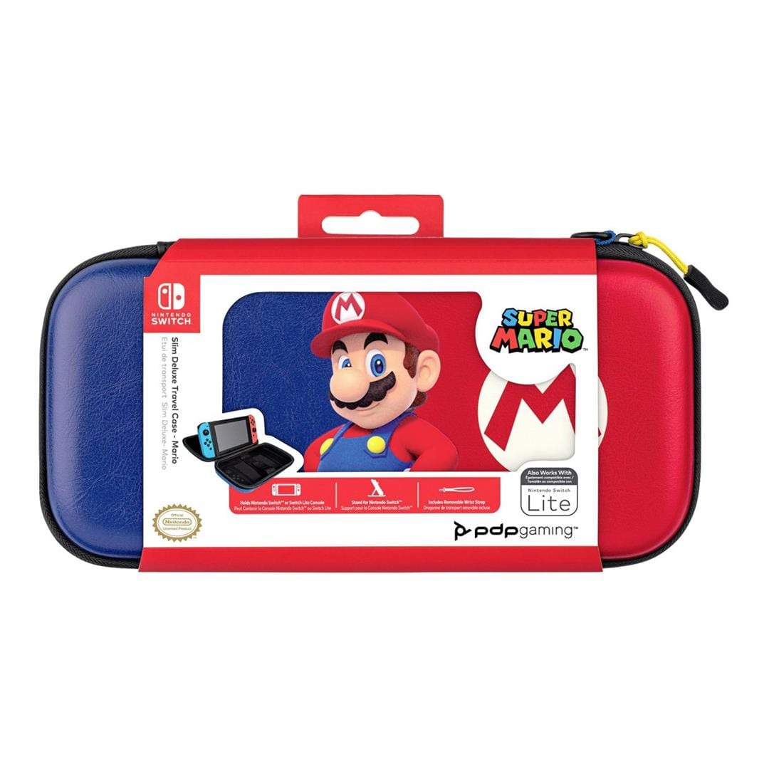 PDP Slim Deluxe Travel Case for Nintendo Switch Mario Edition 500-218 ...