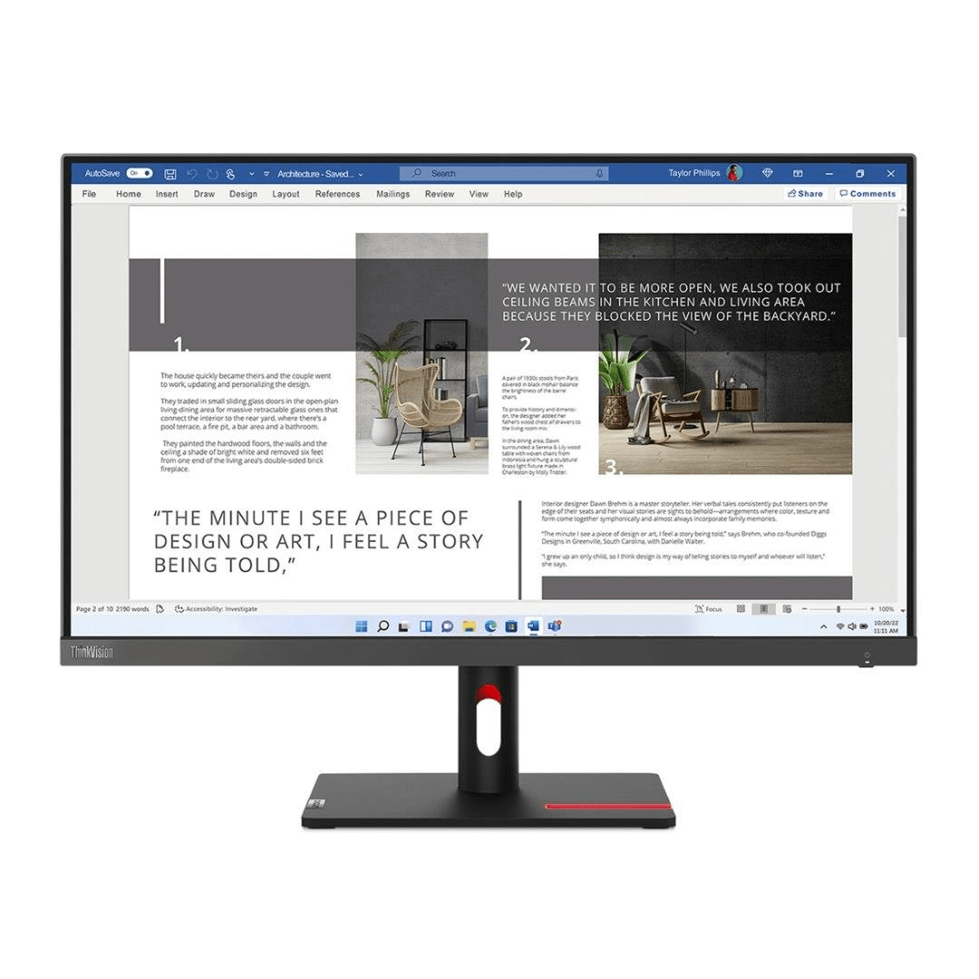Lenovo ThinkVision S27i-30 27-inch 1920 x 1080p FHD 16:9 100Hz 4ms LED ...