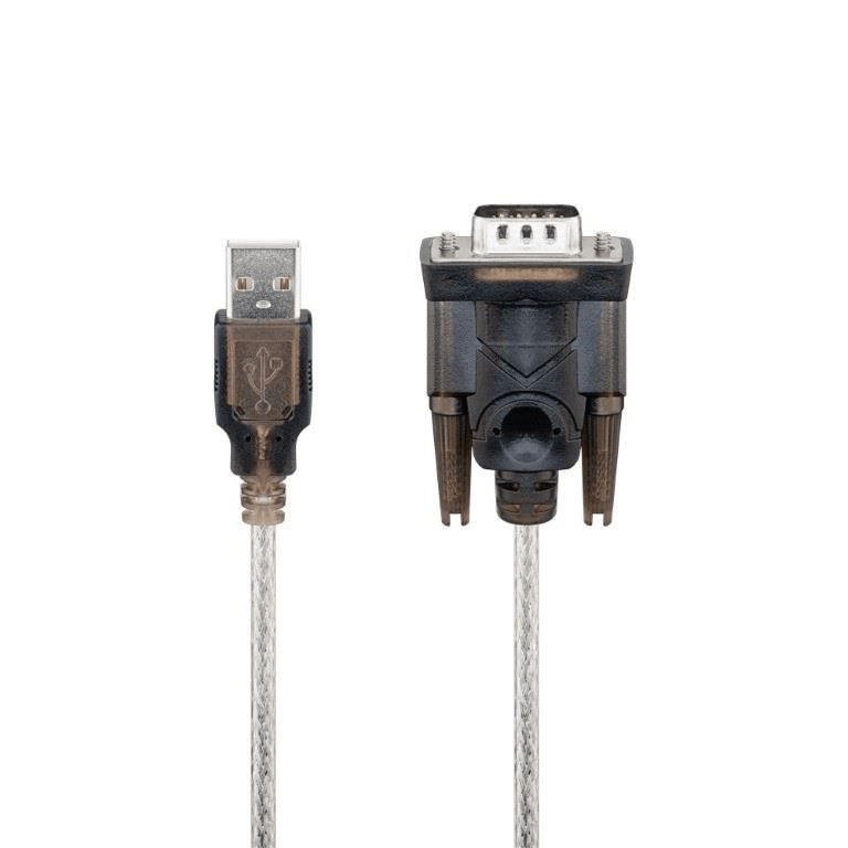 Goobay USB to Serial RS232 Converter 1.5m Cable Transparent 68875 ...