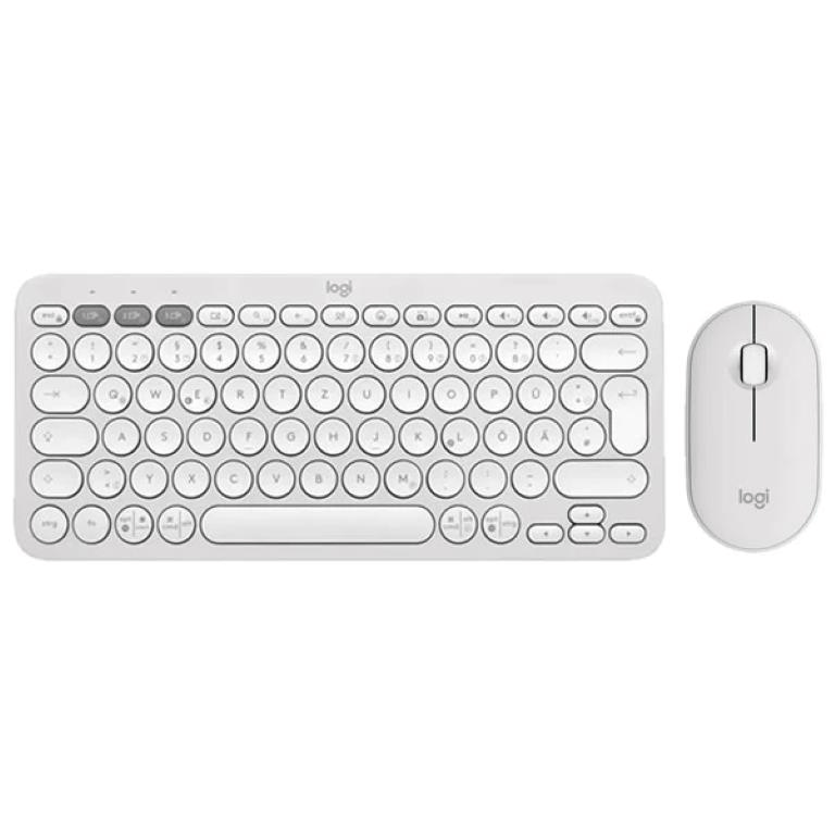 Logitech Pebble 2 Combo Wireless Keyboard and Mouse White 920-012240 ...