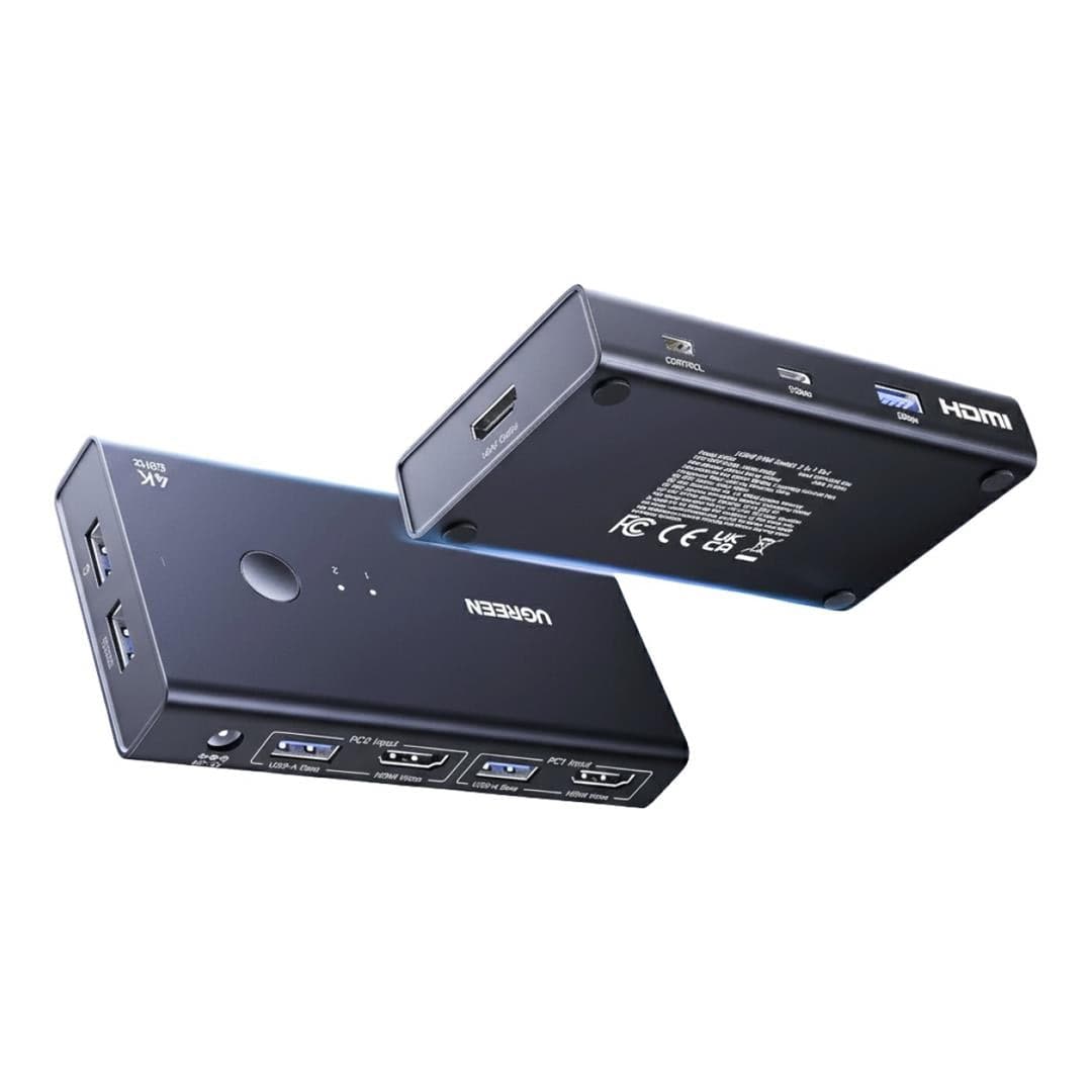 Ugreen 2-in-1 HDMI KVM 4-ports 4K@60Hz Switch Black AK502-45452 – FirstShop