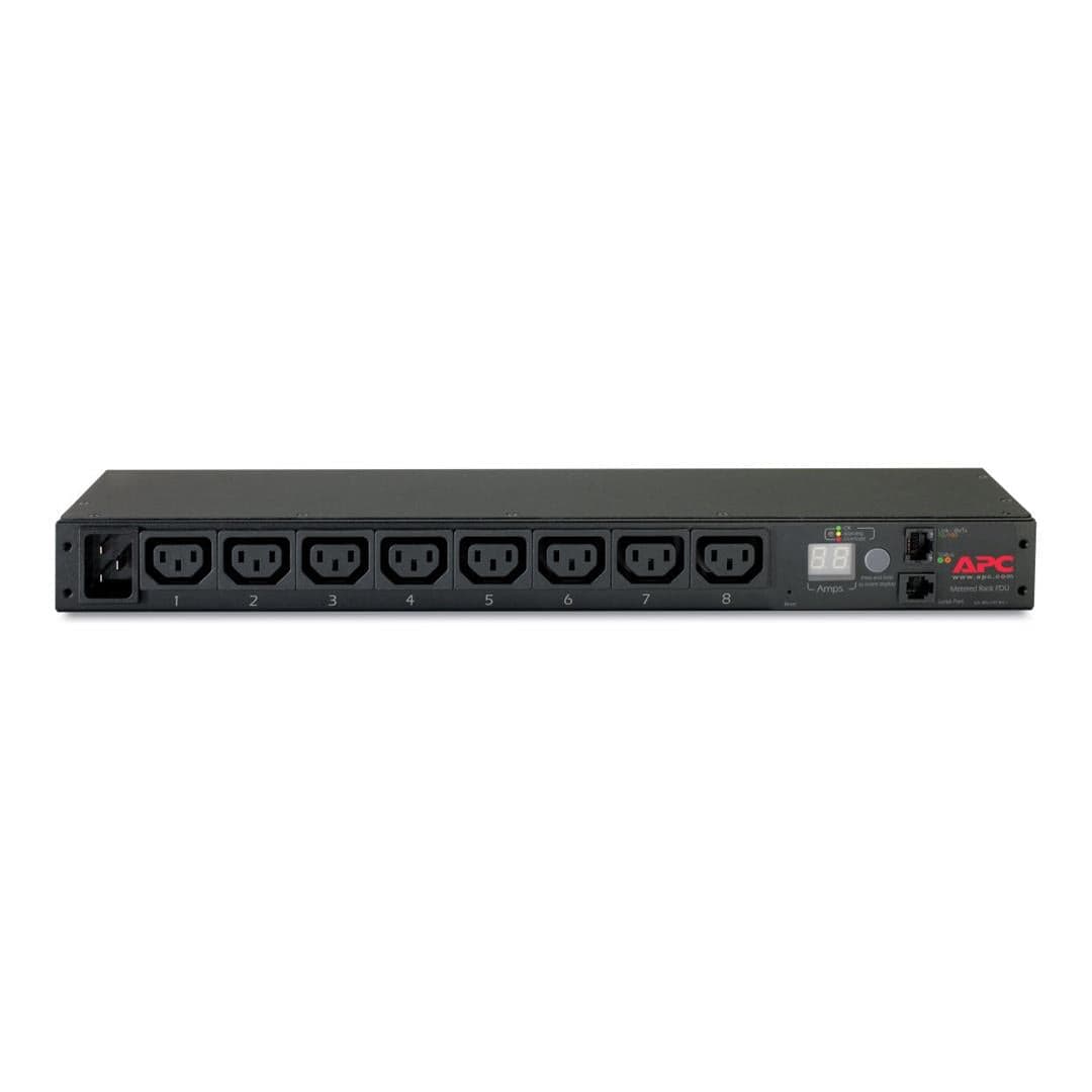 APC AP7821B 1U Rack Metered 16A 208/230V 8 x C13 Power Distribution Un ...