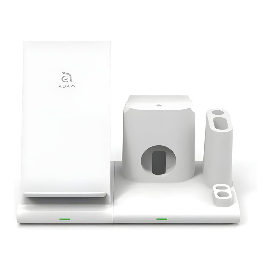Adam Elements OMNIA Q4 4-in-1 Wireless Charging Station White APAADQ4O ...