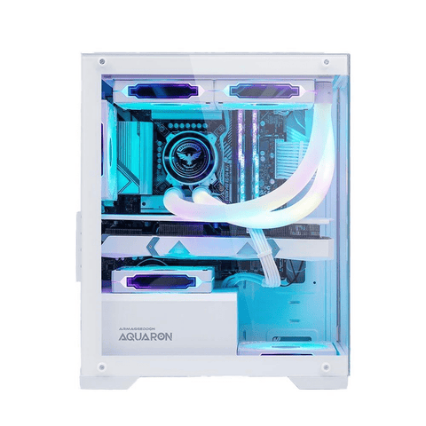 Armaggeddon Aquaron MicroATX Gaming Case - White AQUARONWHT – FirstShop