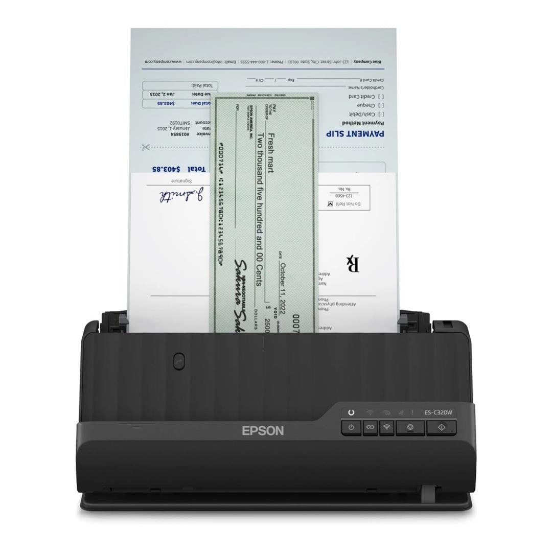 Epson ESC-320W A4 Compact Wireless Document Scanner B11B270402 – FirstShop