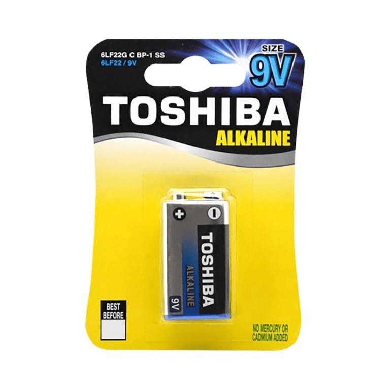 Toshiba 6LF22 9V Alkaline Battery Single-pack BAT-BA-TO-9VBP1 – FirstShop