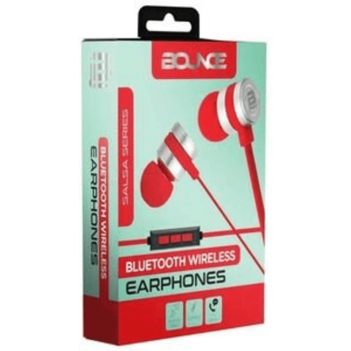 Bounce Salsa Series Bluetooth Earphones Red Black BO-1008-RDBK – FirstShop