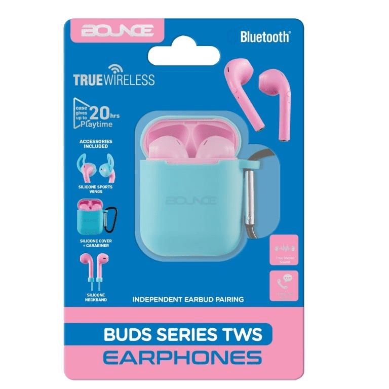 Bounce Buds Series TWS In-Ear Earphones Pink-Blue BO-1119-PKBL – FirstShop