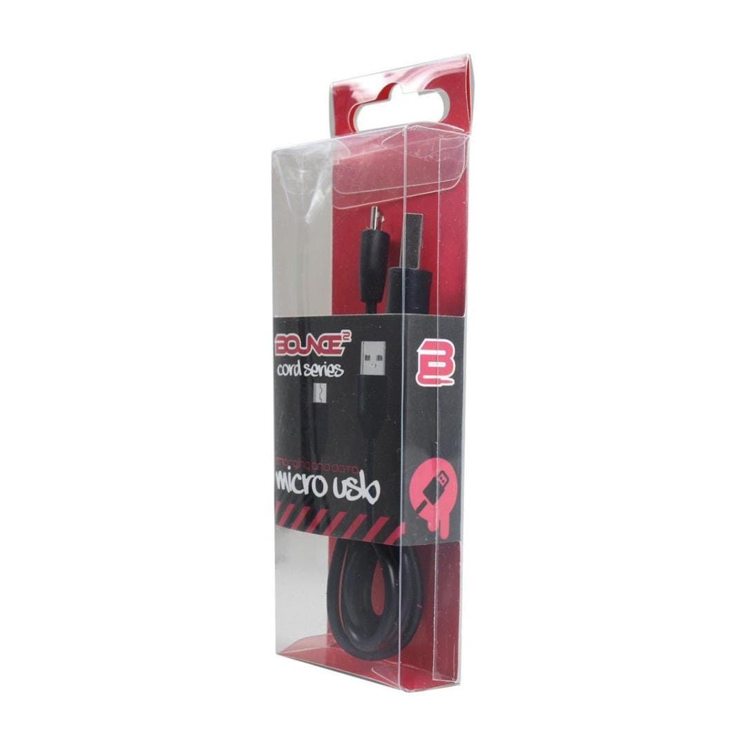 Bounce Cord Series Type-A to Micro USB Cable 1.2m BO-20001-BK – FirstShop