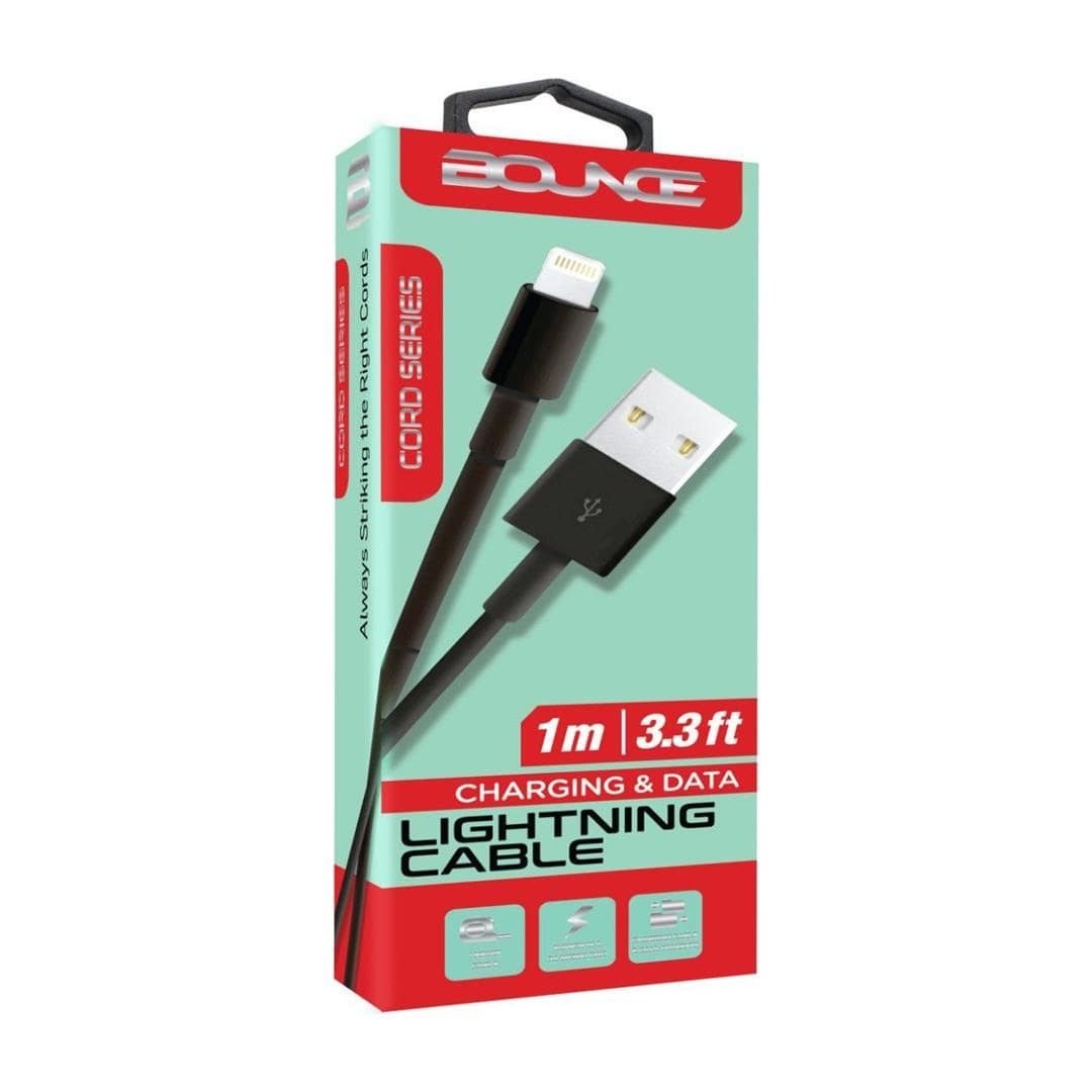 Bounce Cord Series Type-A to Lightning Cable 1.2m BO-20005-BK – FirstShop