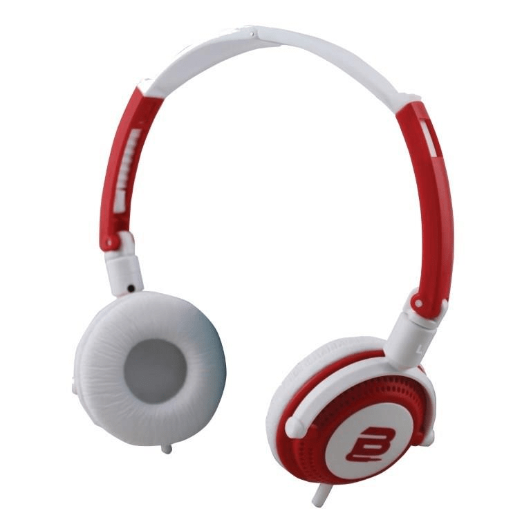 Bounce Swing Series 3.5mm Wired Headset with Microphone Red-White BO-2