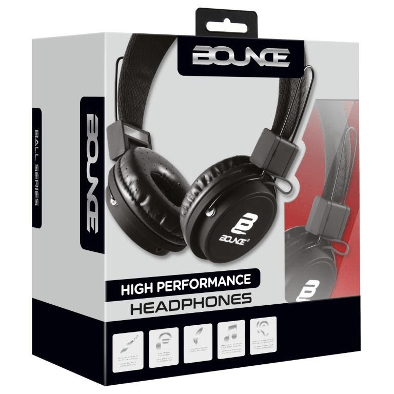 Bounce Ball Series 3.5mm Wired Headset Black BO-2003-BK – FirstShop