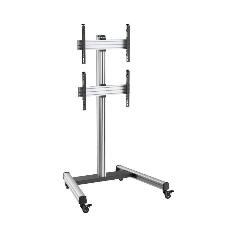 LinkQnet 40 to 65-inch Dual Stacking AV Trolley BRK-LVS02-246FW – FirstShop