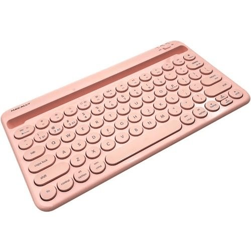 Macally Wireless Bluetooth QWERTY Keyboard - Pink BTTABKEYBATP – FirstShop
