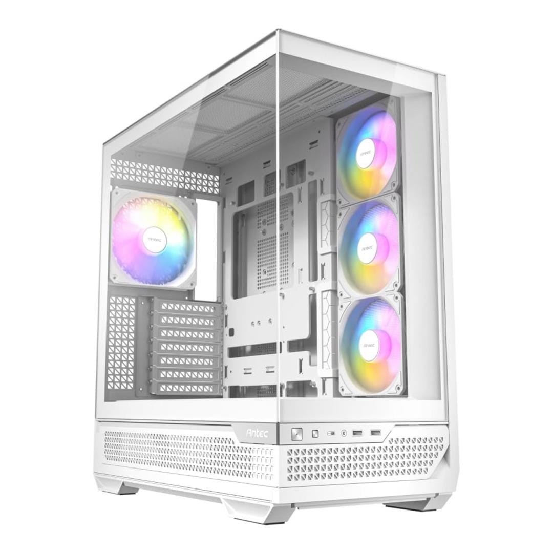 Antec C7 ARGB ATX Mid Tower Gaming PC Case White – FirstShop