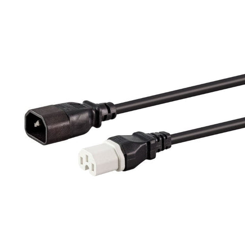 LinkQnet C14 to C15 Hot Power Extension Cable 1.8m CAB-PWR-IEC-C15-1.8 ...