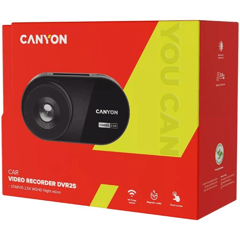 Canyon DVR-25 5MP Dashcam Video Recorder CND-DVR25 – FirstShop