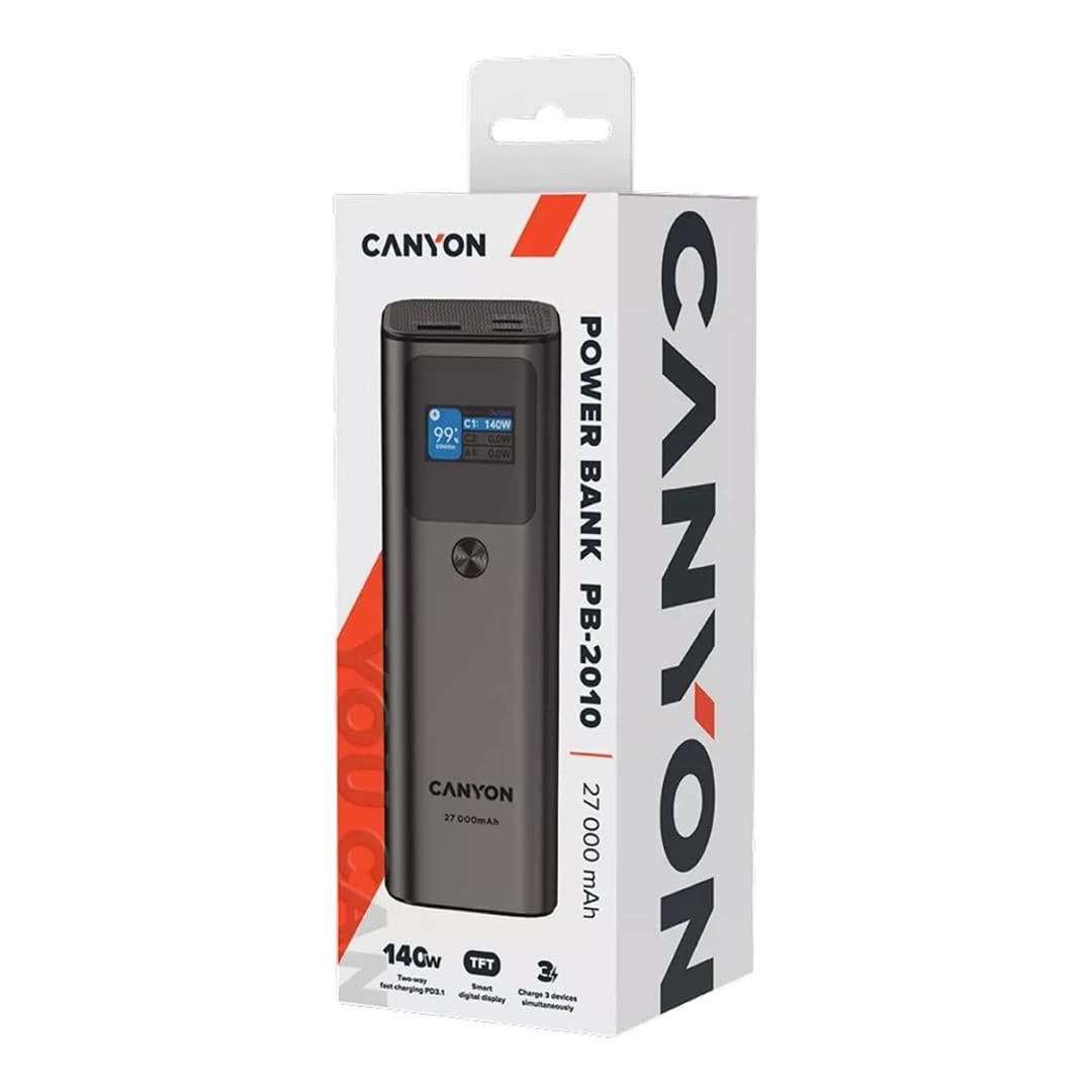 Canyon PB-2010 27000mAh Power Bank Dark Grey CNE-CPB2010DG – FirstShop