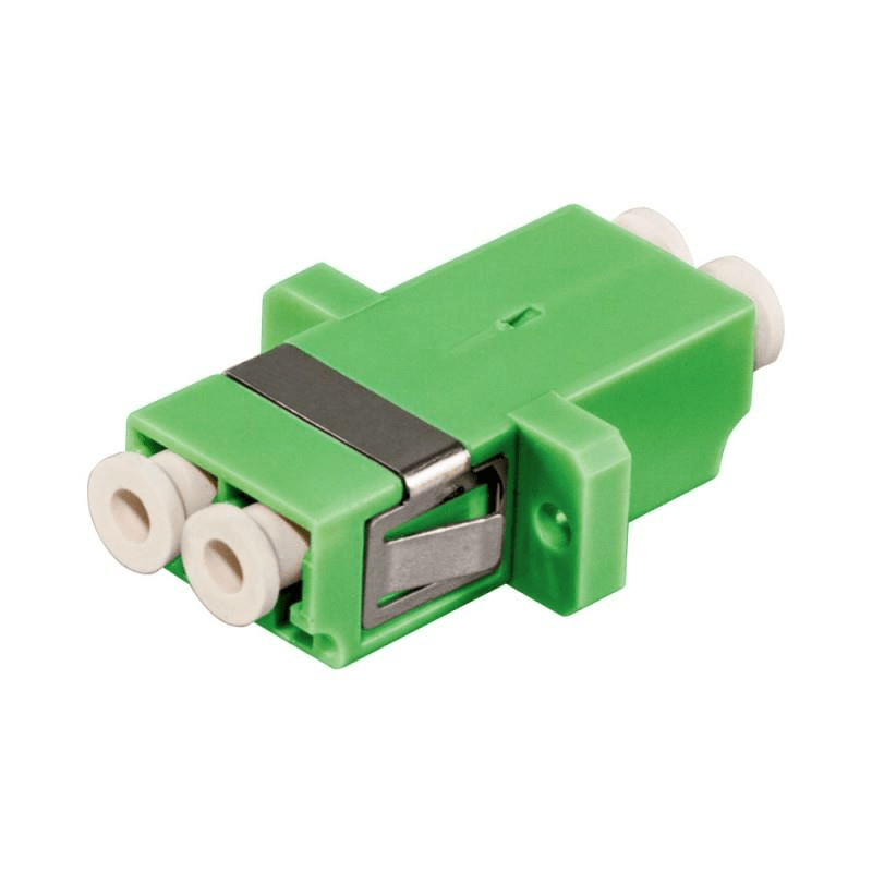 Premium Line Duplex LC/APC Midcoupler Ceramic Sleeve Green Fibre Cable ...