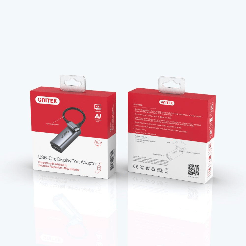 Unitek 4K USB Type-C to Display Port Adapter CNV-USB-TC-DISP-U