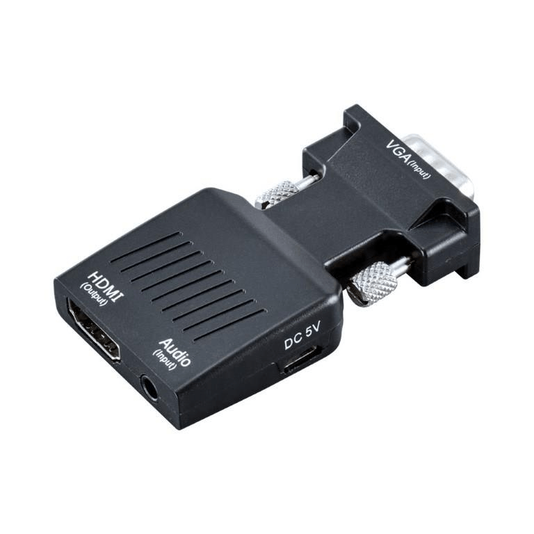 LinkQnet VGA Male to HDMI Female with Audio and 5V Power Input CNV-VGA