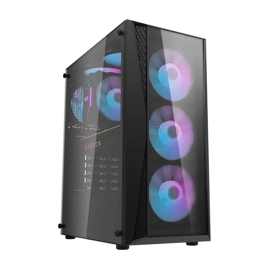 darkFlash DK352 PLUS PC Case Black with 4 ARGB Fans – FirstShop