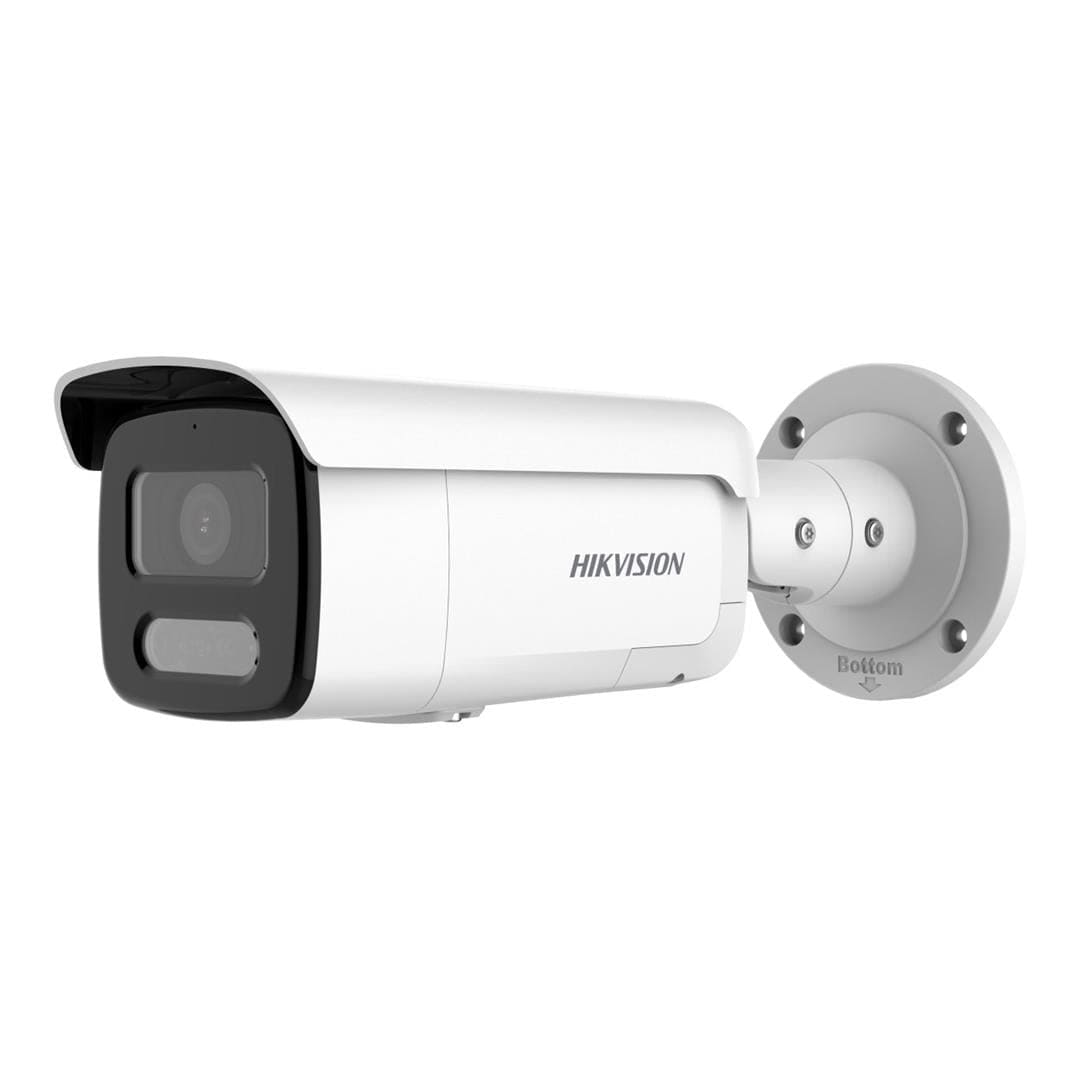 Hikvision 2MP 6mm AcuSense Strobe Light and Audible Warning Fixed Bull ...