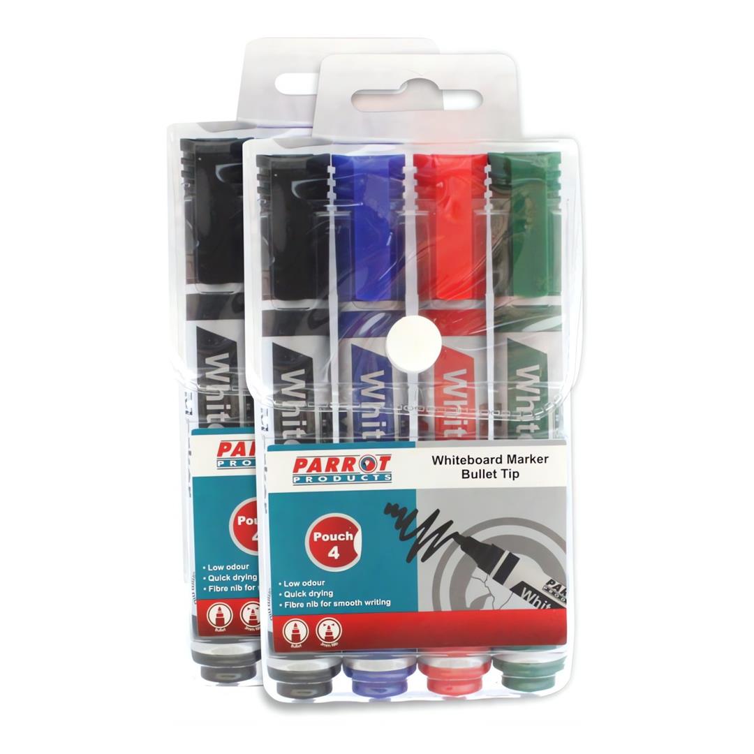 Parrot Bullet Whiteboard Markers Bundle 8-pack GR080B – FirstShop