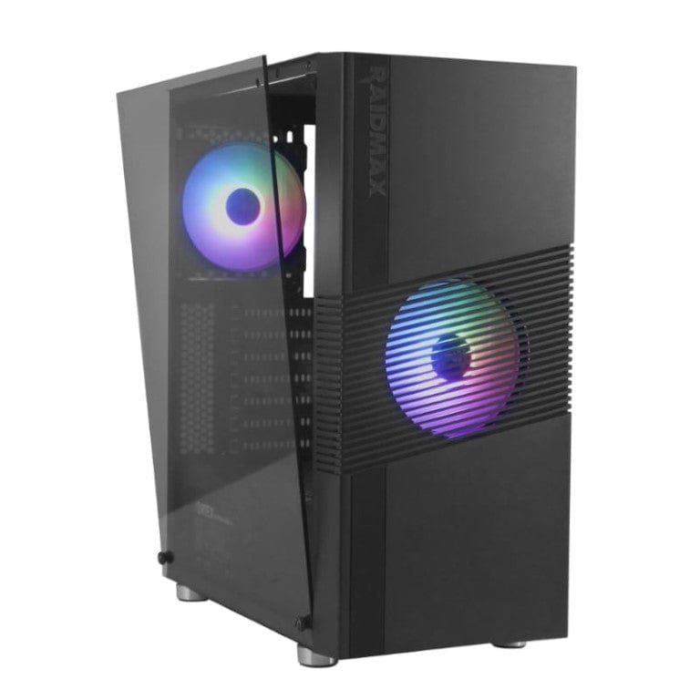 Raidmax H704 ATX ARGB Mid-Tower Gaming PC Case Black H704TBS – FirstShop