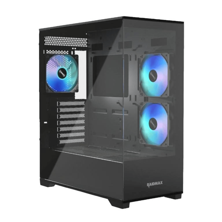 Raidmax I801 ATX ARGB Gaming PC Case Black I801TBF