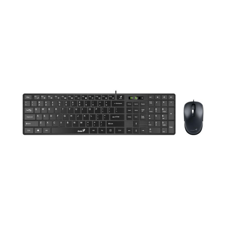 Genius SlimStar C126 USB Wired Keyboard and Mouse Combo KBD-SLIMSTART-