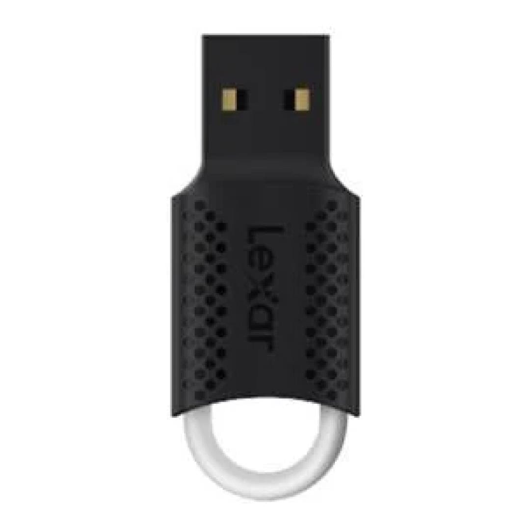 Lexar JumpDrive V40 32GB USB Flash Drive Black White LJDV40-32GAB ...