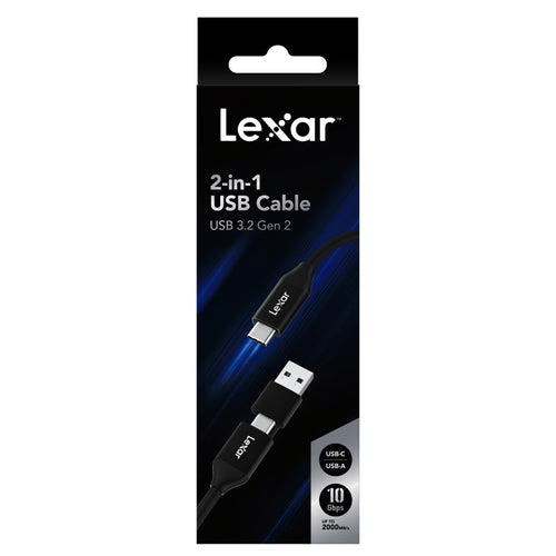 Lexar 2-in-1 Type-C USB 3.2 Gen 2 Cable LXPA100C – FirstShop