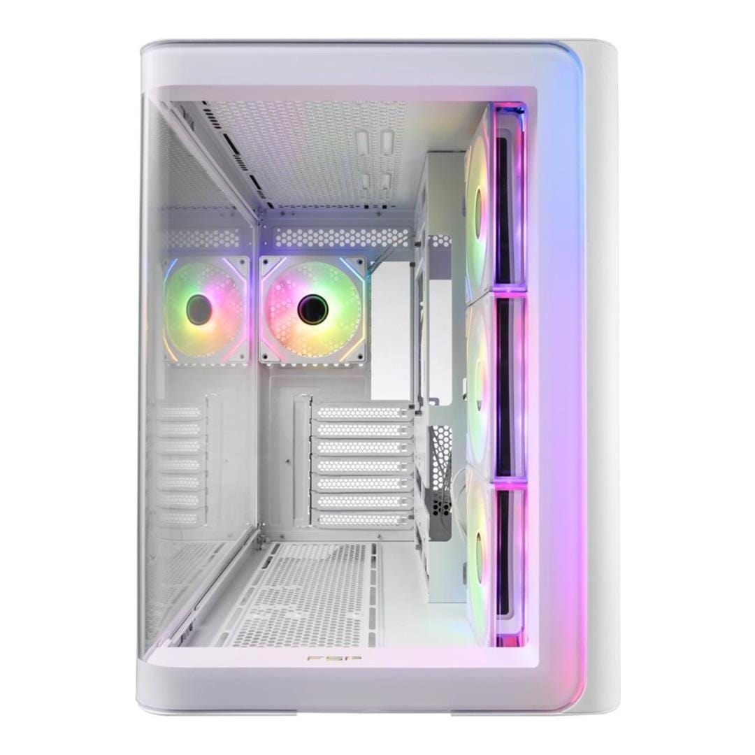 FSP M580-WA ARGB ATX Mid-Tower Gaming PC Case White – FirstShop