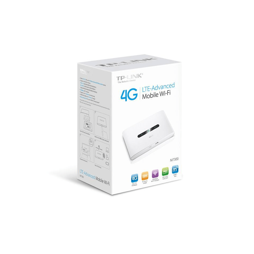 TP-Link M7300 Wi-Fi 4 Wireless Router Dual-band 2.4GHz and 5GHz 3G 4G ...