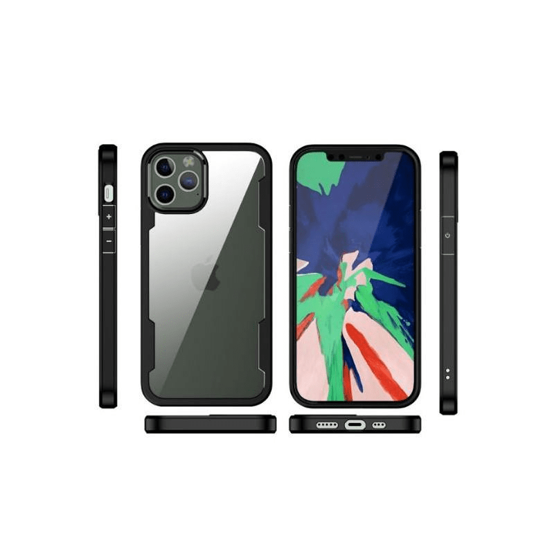 Tuff-Luv Xtreme Shockproof Crystal Case for Apple iPhone 12 Pro Black ...