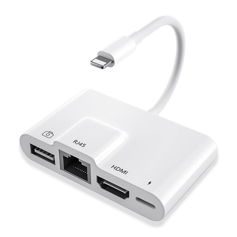 Tuff-Luv 4-in-1 Lightning Multiport Hub White MF474 – FirstShop
